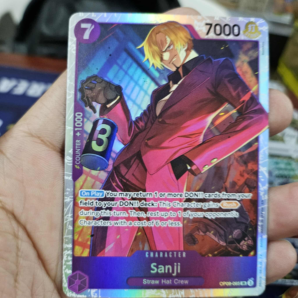 One piece TCG ENGLISH SR Reprints PRB02 OP09-065 Sanji | Shopee Philippines