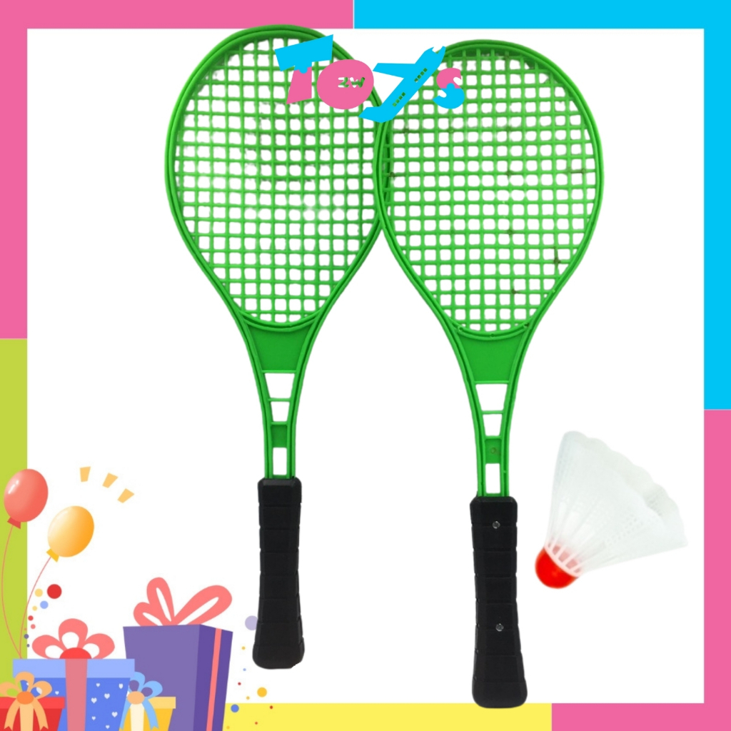 Gift Set 1pair Badminton Racket Children's kids Toy Plastic Tennis ...