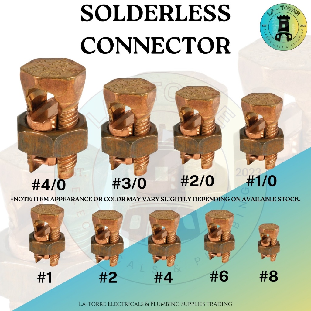 SOLDERLESS CONNECTOR SPLIT BOLT CONNECTOR COPPER | Shopee Philippines