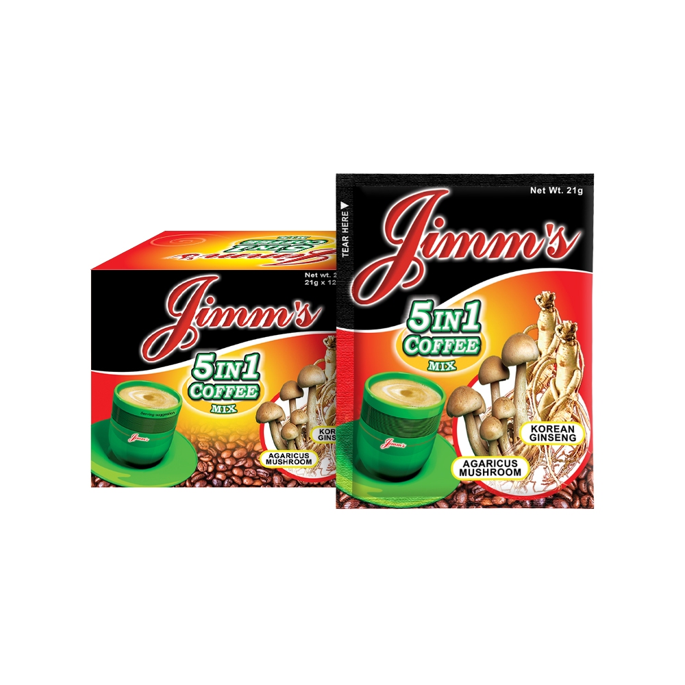 Jimm's Coffee Mix | 5 in 1 Coffee with Agaricus Mushroom & Korean ...