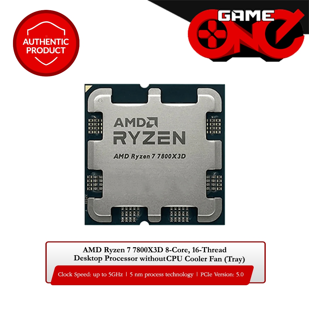 AMD Ryzen 7 7800X3D 8-Core 16-Thread Desktop Processor without Fan (Tray) | Shopee Philippines