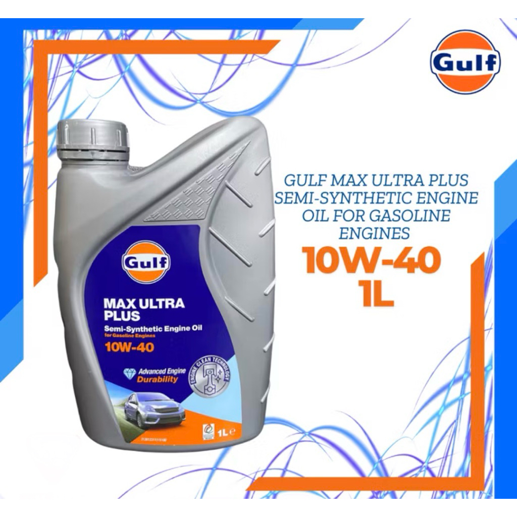 Gulf Max Ultra Plus Semi synthetic Engine oil 10W-40 For Gasoline ...