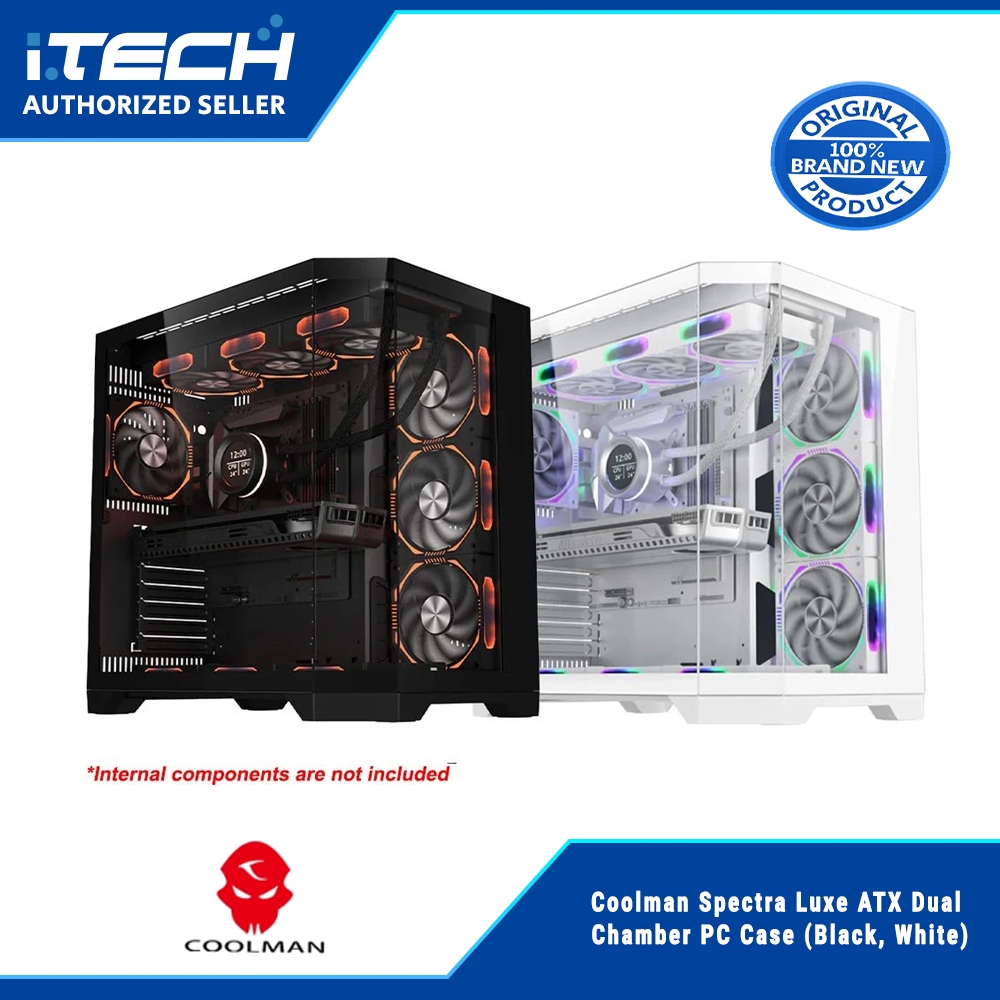 Coolman Spectra Luxe ATX Dual Chamber PC Case | Shopee Philippines