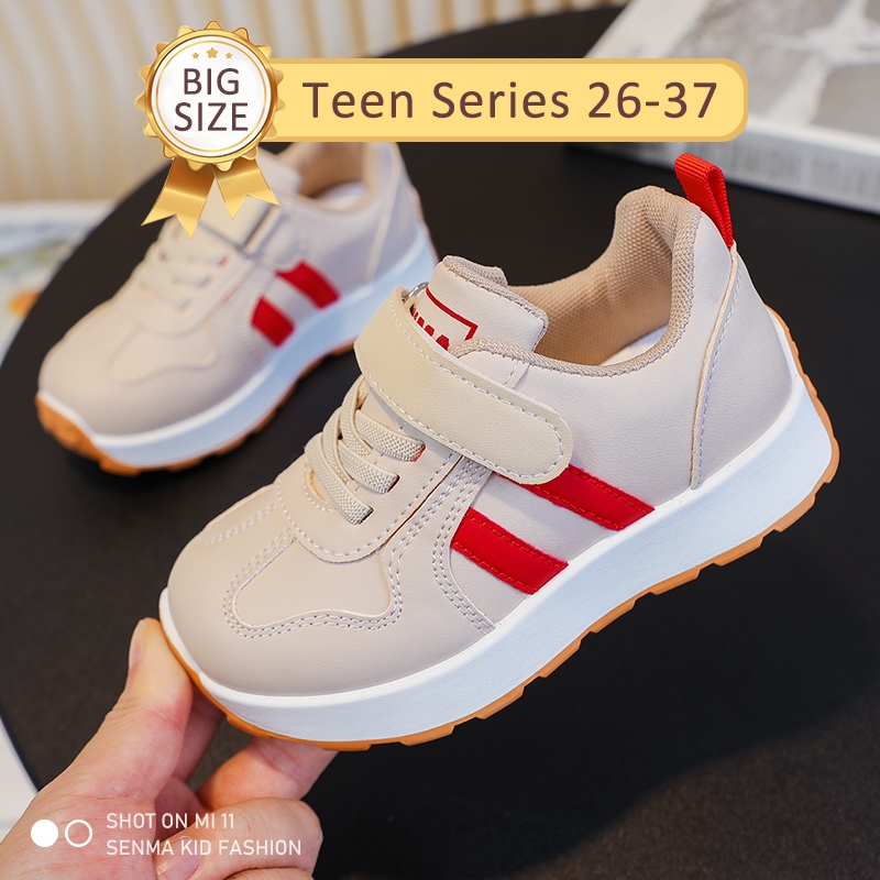 SENMA Rubber Shoes For Kids Girls Korean Shoes Chunky Sneakers White ...