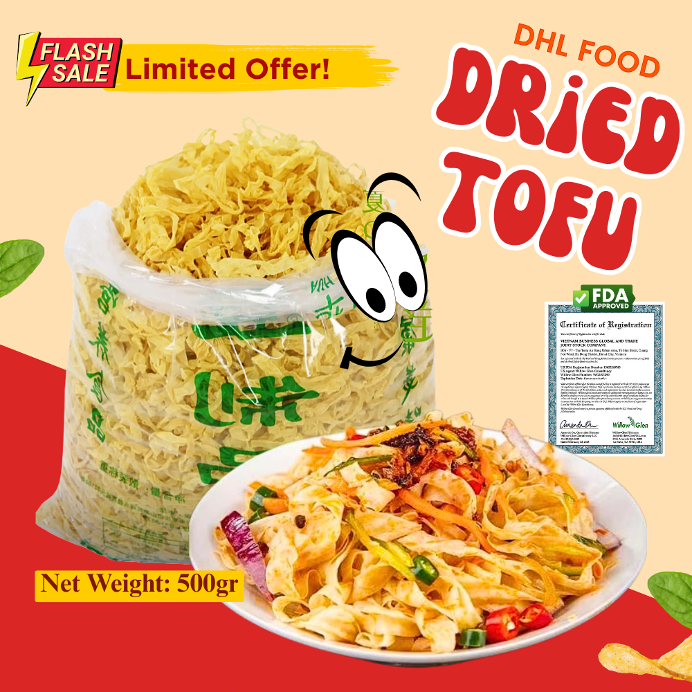 DHL FOOD - Dried Tofu Made from high-quality soybeans- vegetarian, low ...