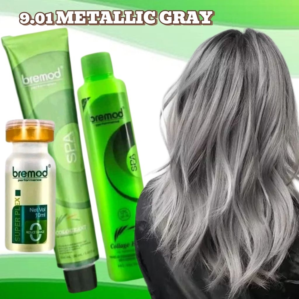 Metallic Gray 9.01 Bremod Performance Hair color Set 100ml | Shopee ...