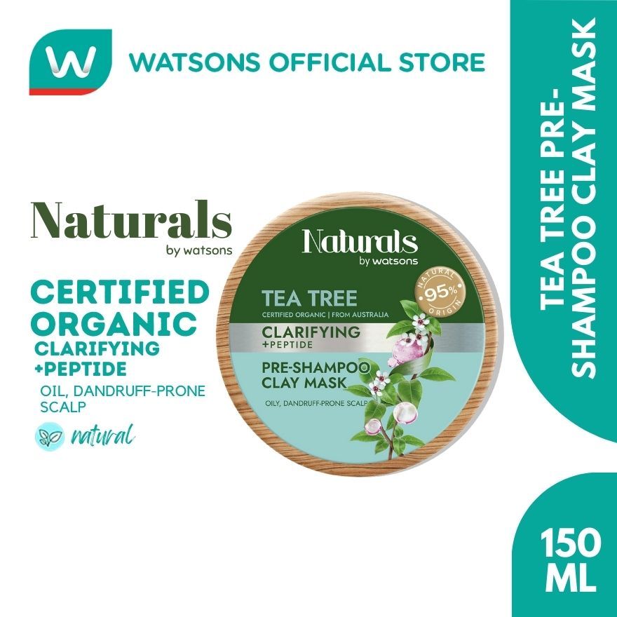 WATSONS NATURALS Tea Tree Pre-Shampoo Clay Mask 150g | Shopee Philippines