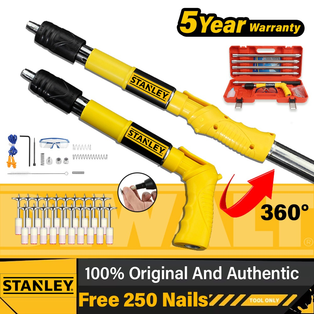 Stanley Heavy Duty Nail Gun Manual Steel Gunpowder Nails Fastener Tool ...