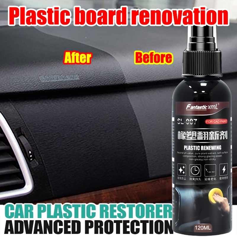 Car Plastic Restorer Retreading Back to Black Gloss Cleaning Car ...
