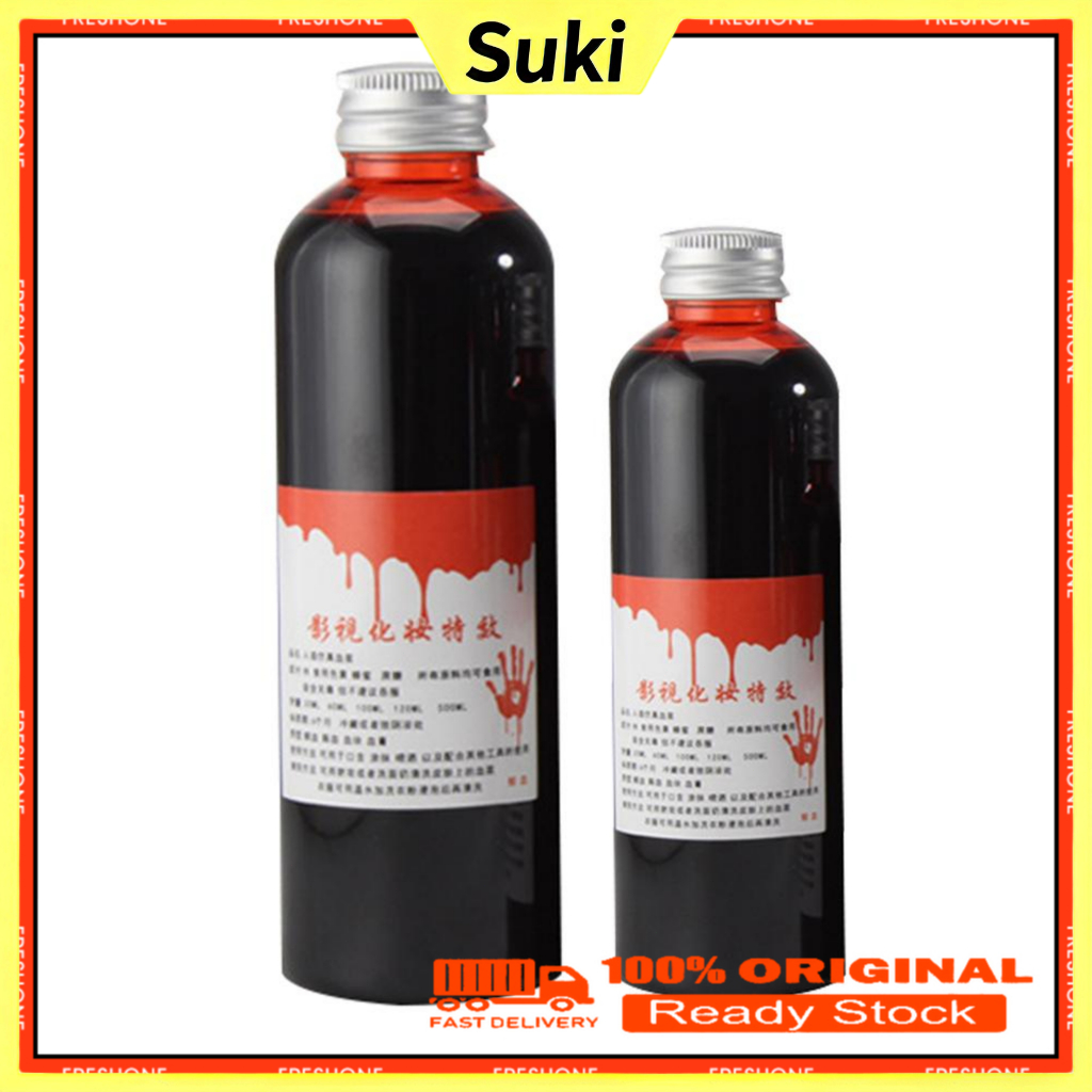 FRE-30/60/100/120ml Fake Blood Liquid Bottle Stage Prank Theatrical ...
