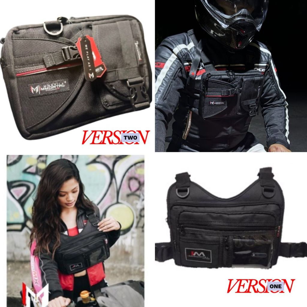 Immortal Motobag Chest Bag V1 & V2 for Men & Women Black Bag with ...