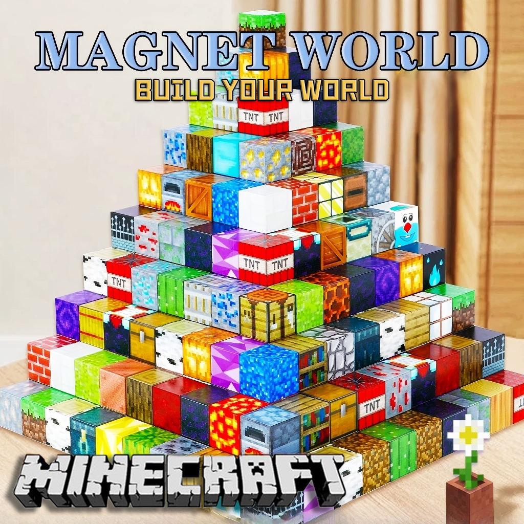 Magnetic Building Blocks Set for Kids, Strong Magnetic Connection ...