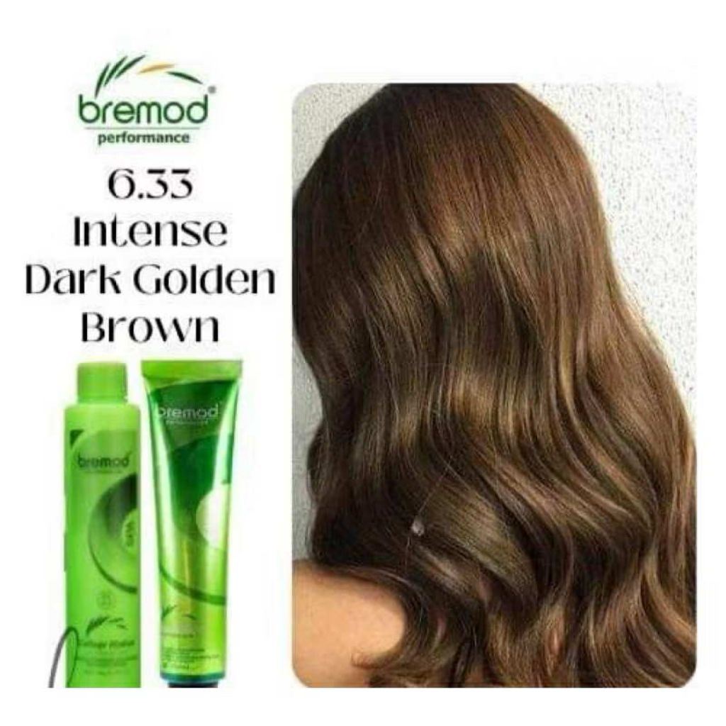 Bremod 6.33 Intense Dark Golden Brown Hair Color 100ML | Shopee Philippines