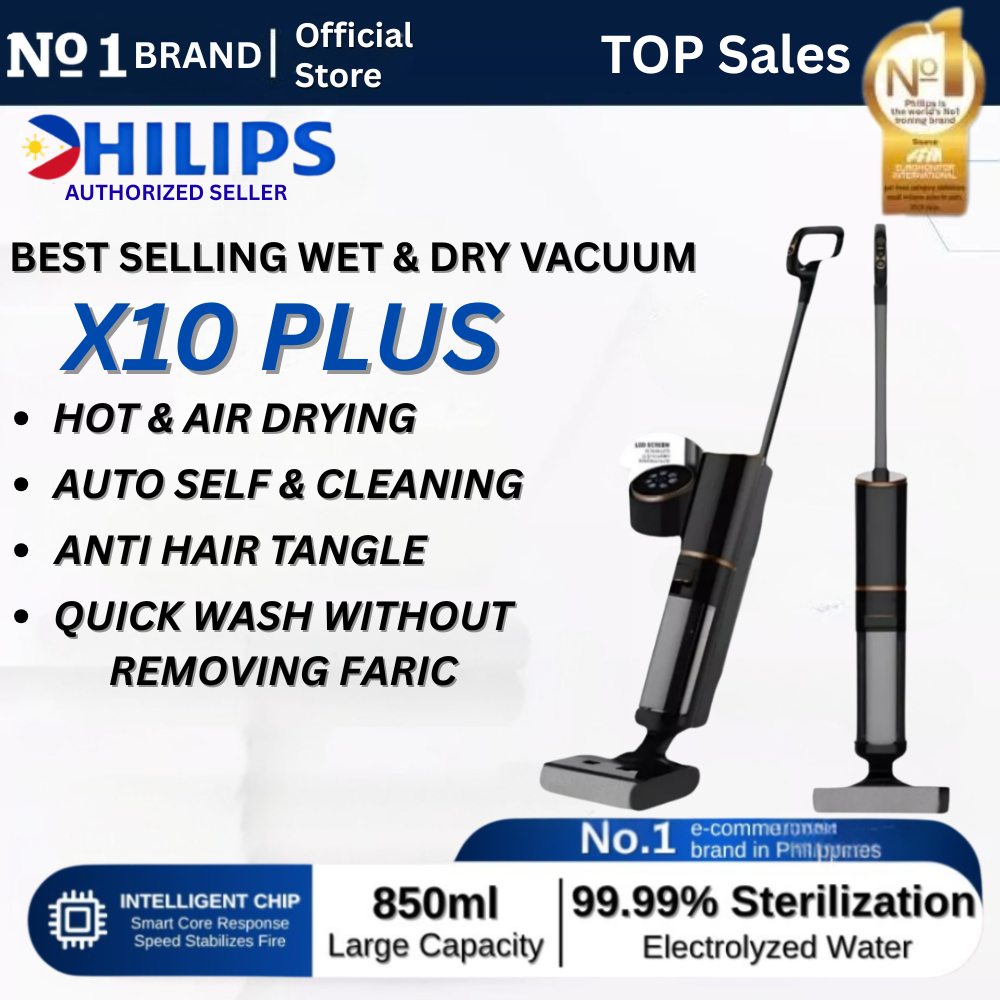 MEGA SALES X10 PLUS Professional Wet Dry Mop Vacuum Cleaner Cordless ...