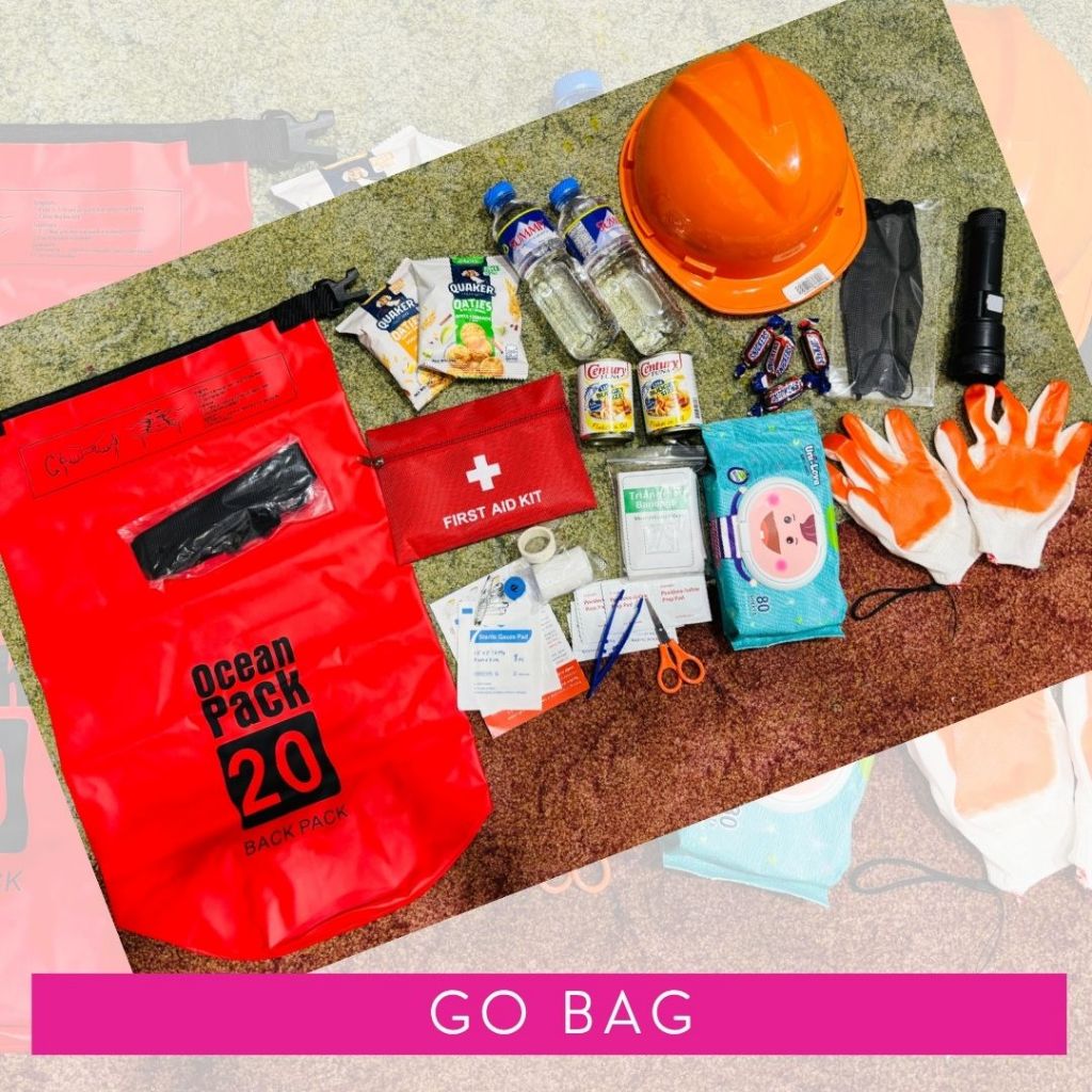 Emergency Bag with goods | Go Bag with goods | Survival Bag with goods ...