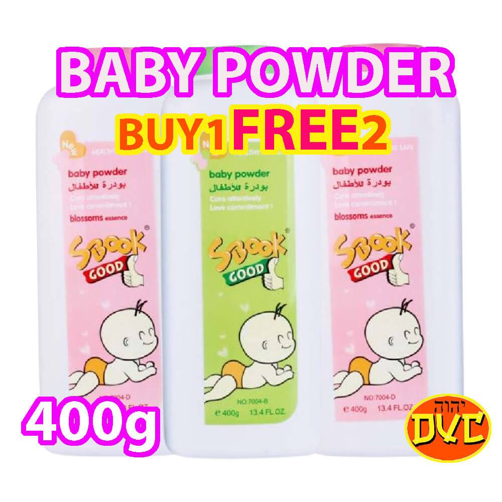 Baby 400g Baby Powder 3 PCS For Babies Child Adult Polbo Anti Rash Good ...