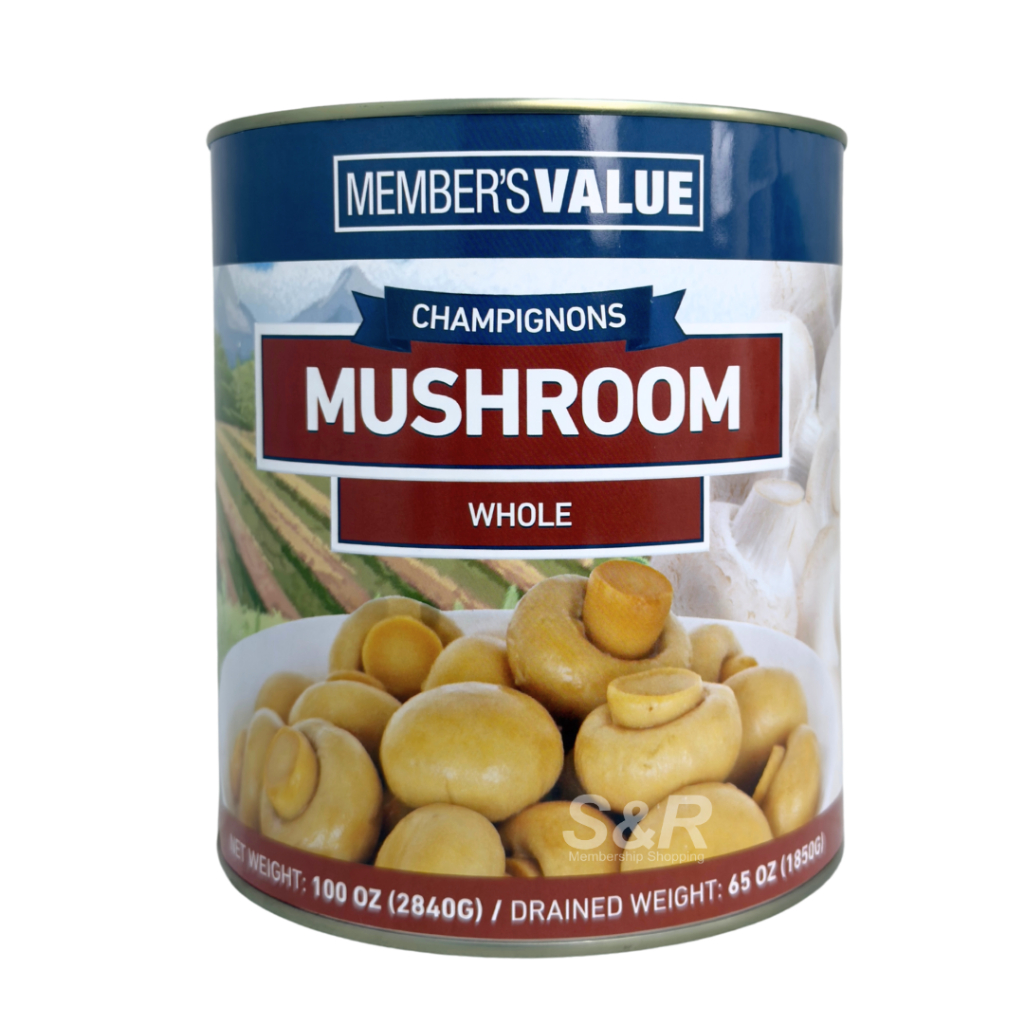 Member's Value Whole Mushroom in Can 2.8kg | Shopee Philippines
