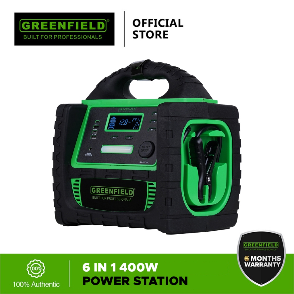 Greenfield 6-in-1 400W Lead-acid Power Station | Shopee Philippines