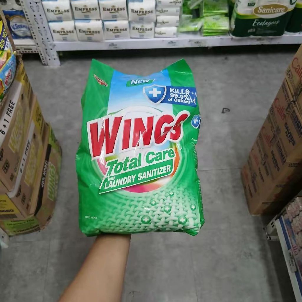 Wing Powder detergent Total care with laundry sanitizer 1.1kg | Shopee ...
