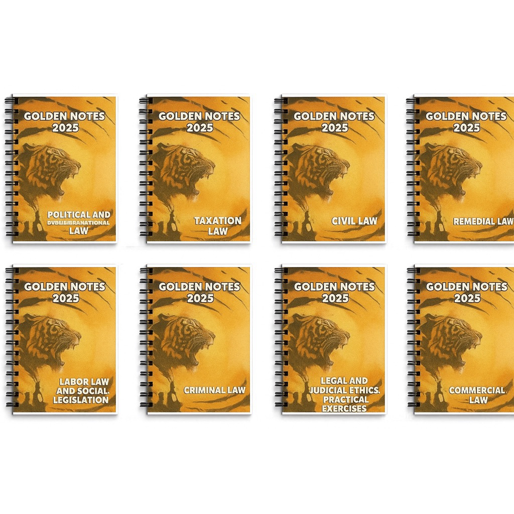 Golden Notes 2025 Complete Set (8 Subjects) | UST Law Reviewer ...