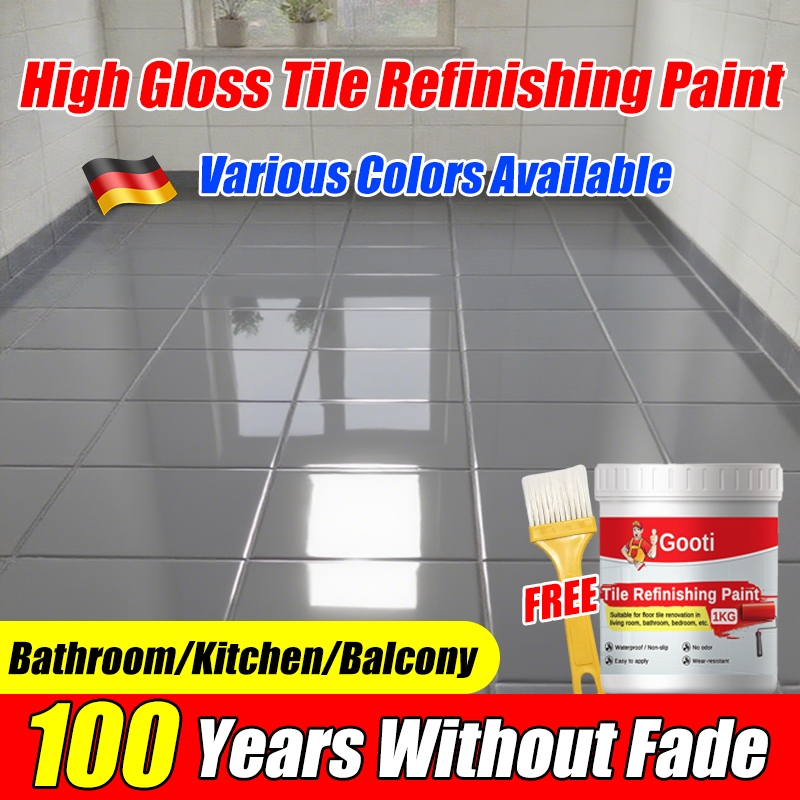 High Gloss Tile Paint Tile Renovation Paint Waterproof For Bathroom ...