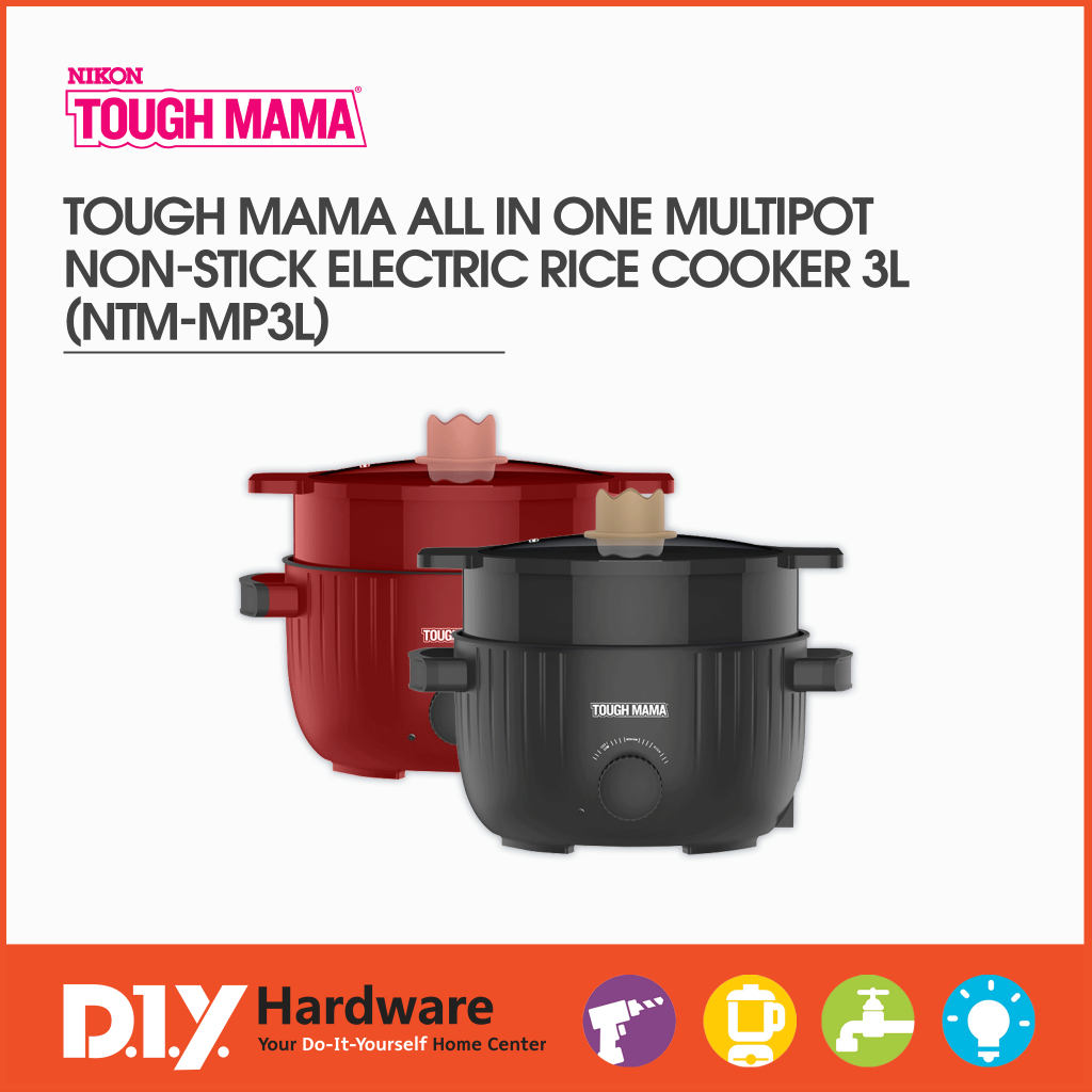 Tough Mama NTM-MP3L All in One Multipot Non-stick Electric Rice Cooker ...