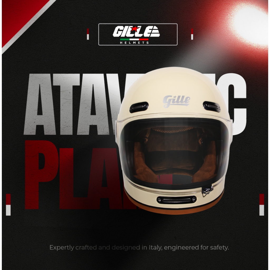 GILLE 898 ATAVISTIC Full Face Motorcycle Helmet | Shopee Philippines