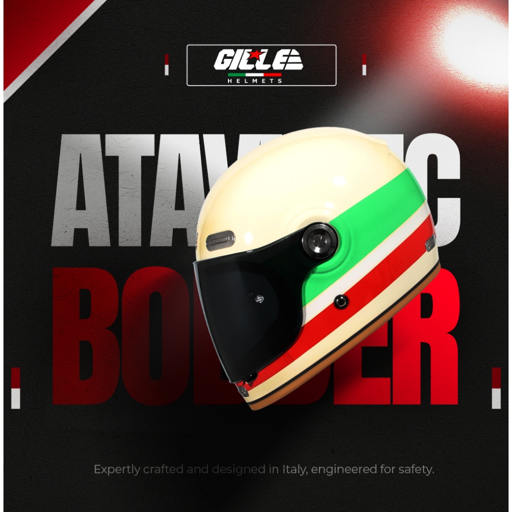 GILLE 898 Bobber Atavistic Classic Helmet Full Face Motorcycle Helmet ...