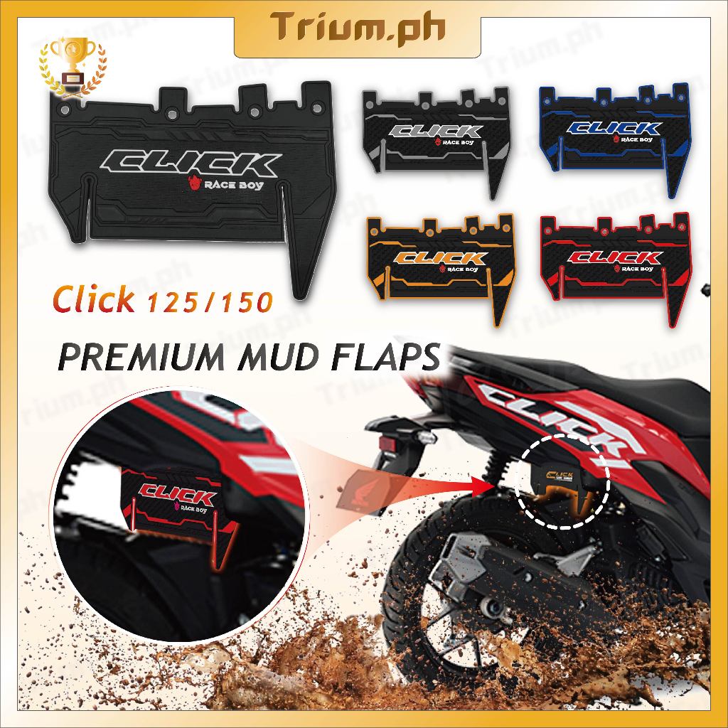 RUBBER MUD FLAPS COVER For CLICK 125/150 V2 RUBBER MUD FLAPS COVER 3501 ...