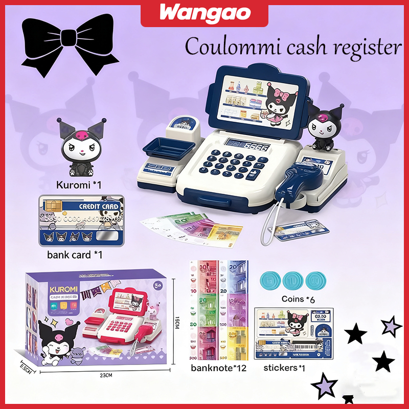 Kids Simulation Shopping Cash With Light and Sound Computer Supermarket ...