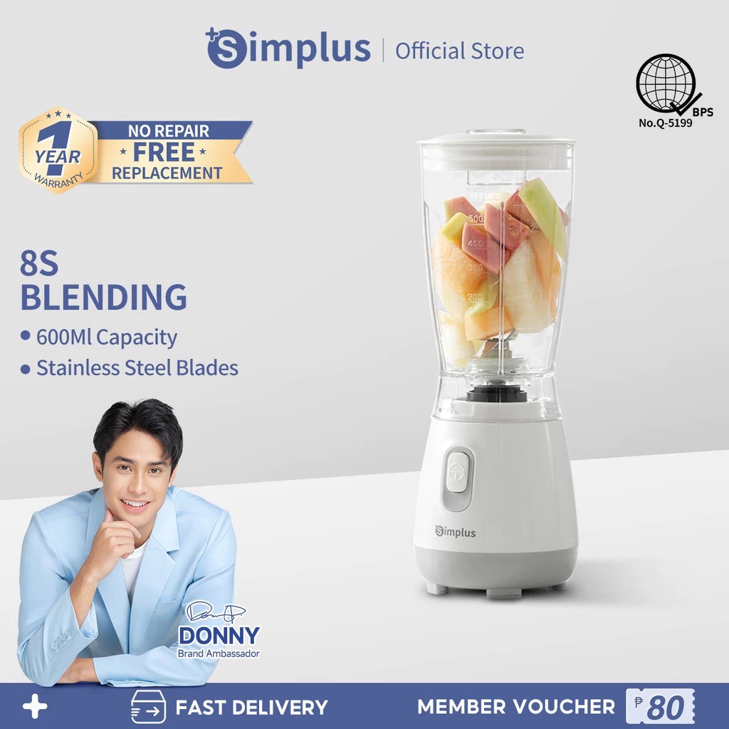 Simplus Blender Food Processor Juice Blender for Fruit and Vegetables ...