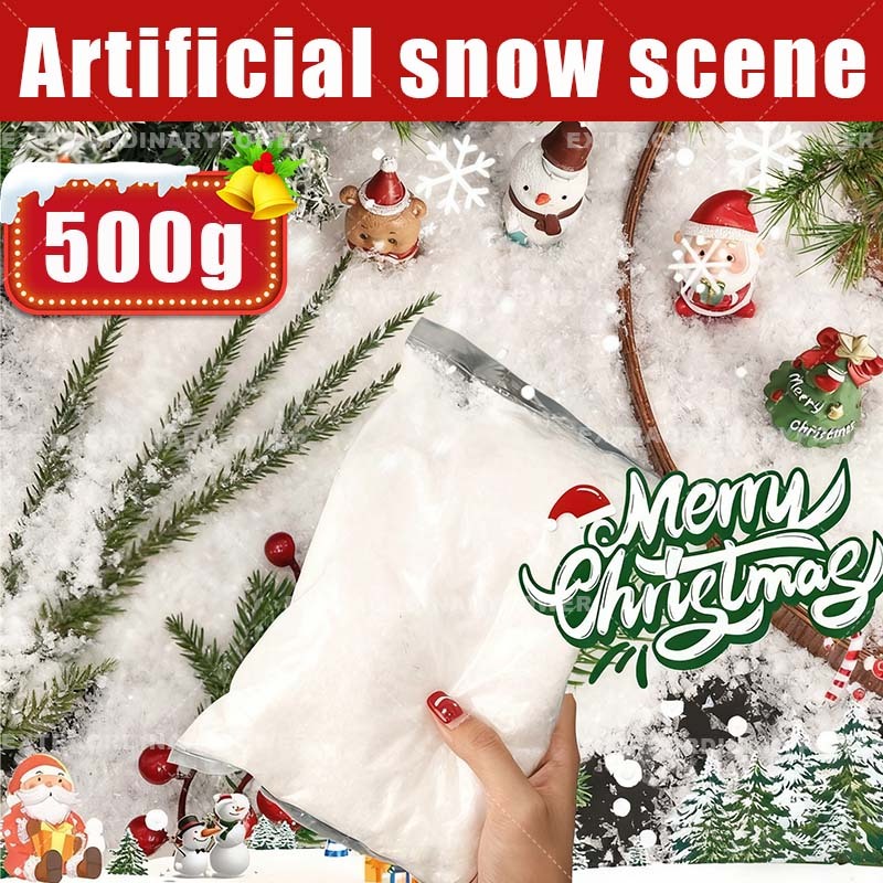 500g Artificial Snow Simulation Snow Fake Snow Christmas White Snow ...
