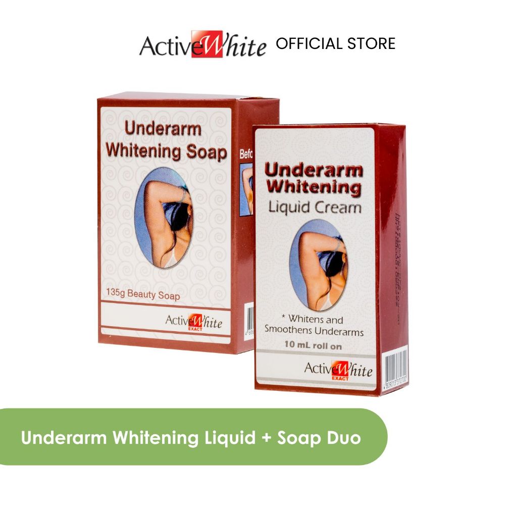 Active White Underarm Whitening Liquid Cream + Soap | Shopee Philippines