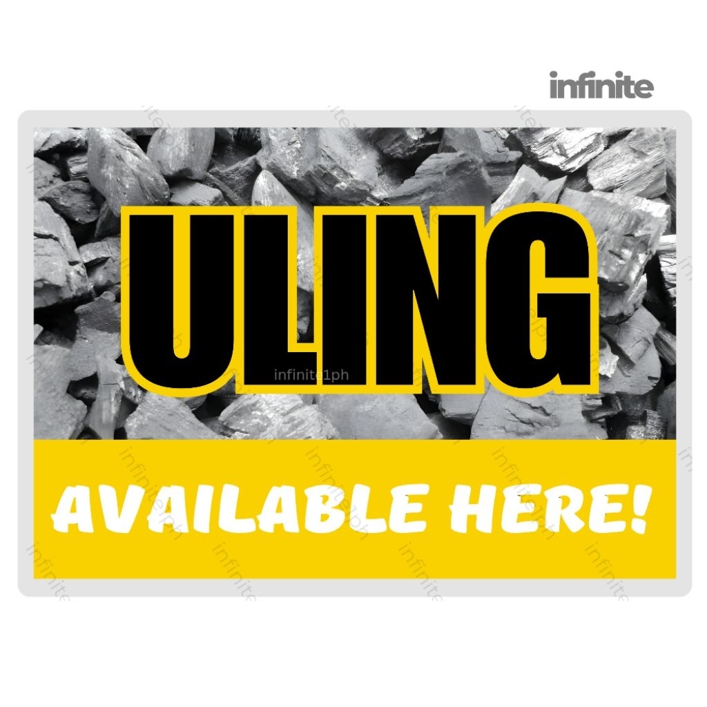 Uling Available Here - Laminated Signage A4 / A5 Size | Shopee Philippines