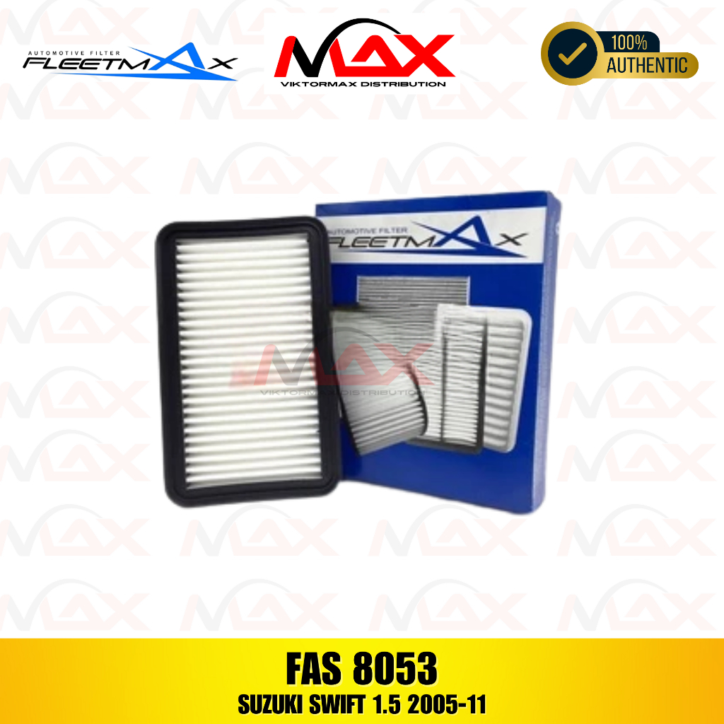 FAS 8053 FLEETMAX AIR FILTER FOR Suzuki Swift 2006-2012 | Shopee ...