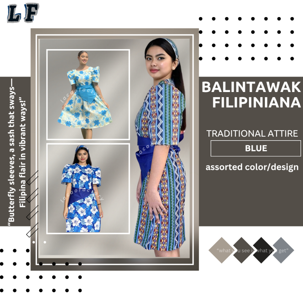 Lfacto Butterfly Beauty: Classic Balintawak Costume for Women ...