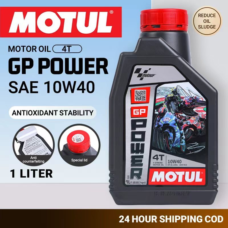 Motul GP Power 4T SAE 10W40 Motor Engine Oil 1L-RS8 Scooter Oil Fully ...