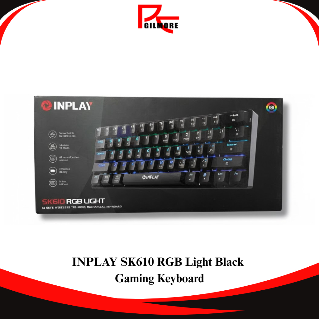 INPLAY SK610 RGB Light Black Gaming Keyboard | Shopee Philippines