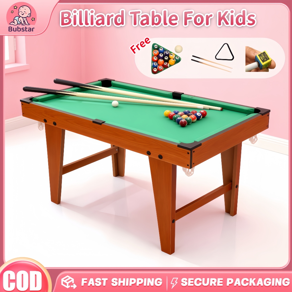 Billiard Table Set For Kids Big Size Wooden With Billiards For 4-12 Yrs ...