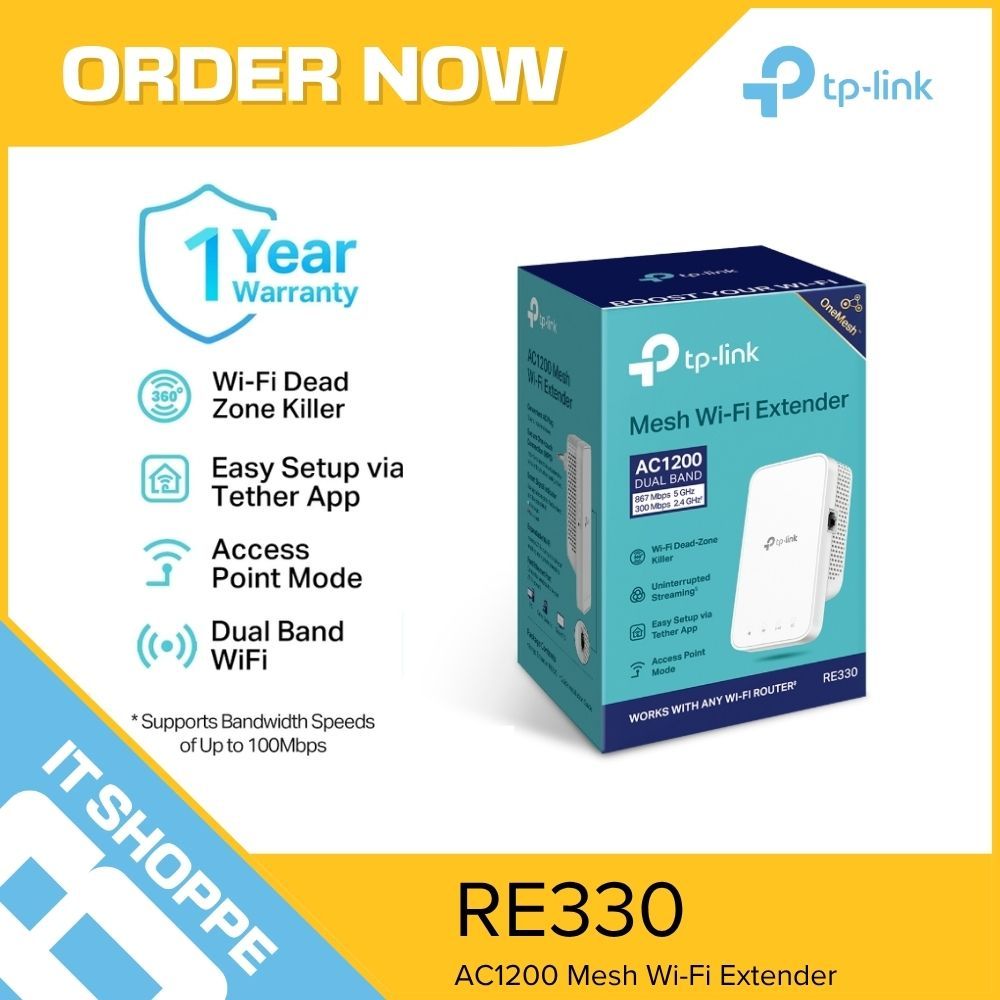 IT Shoppe TP-Link RE330 AC1200 Router Wi-Fi Extender Wi-Fi Repeater | Shopee Philippines
