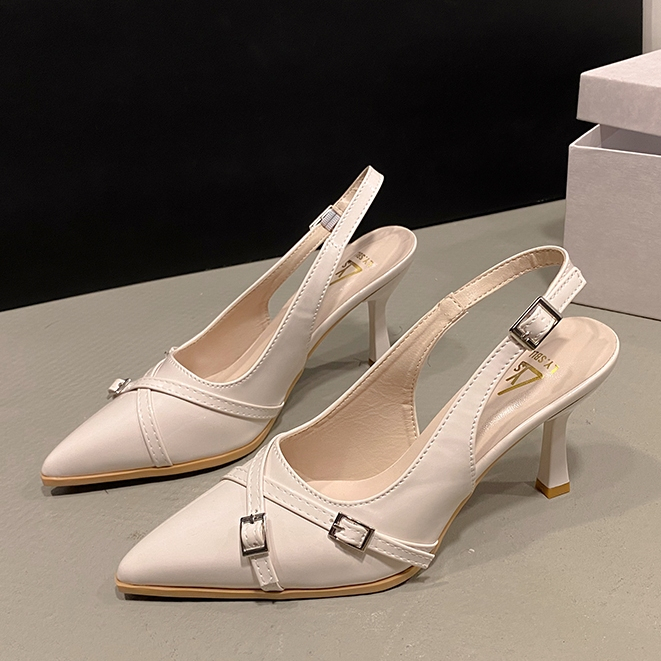 LYS New Women's Stiletto Heels 3 INCH Sandals Patent Leather Pointed ...