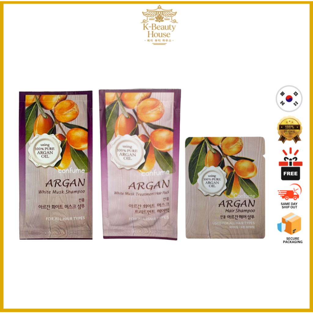 Confume Argan White Musk Shampoo 10ml/ Hair Shampoo/ Treatment Hair ...