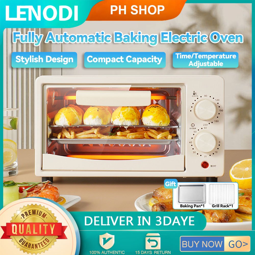 LENODI Electric Oven, Household Multifunctional Baking and Grilling All ...