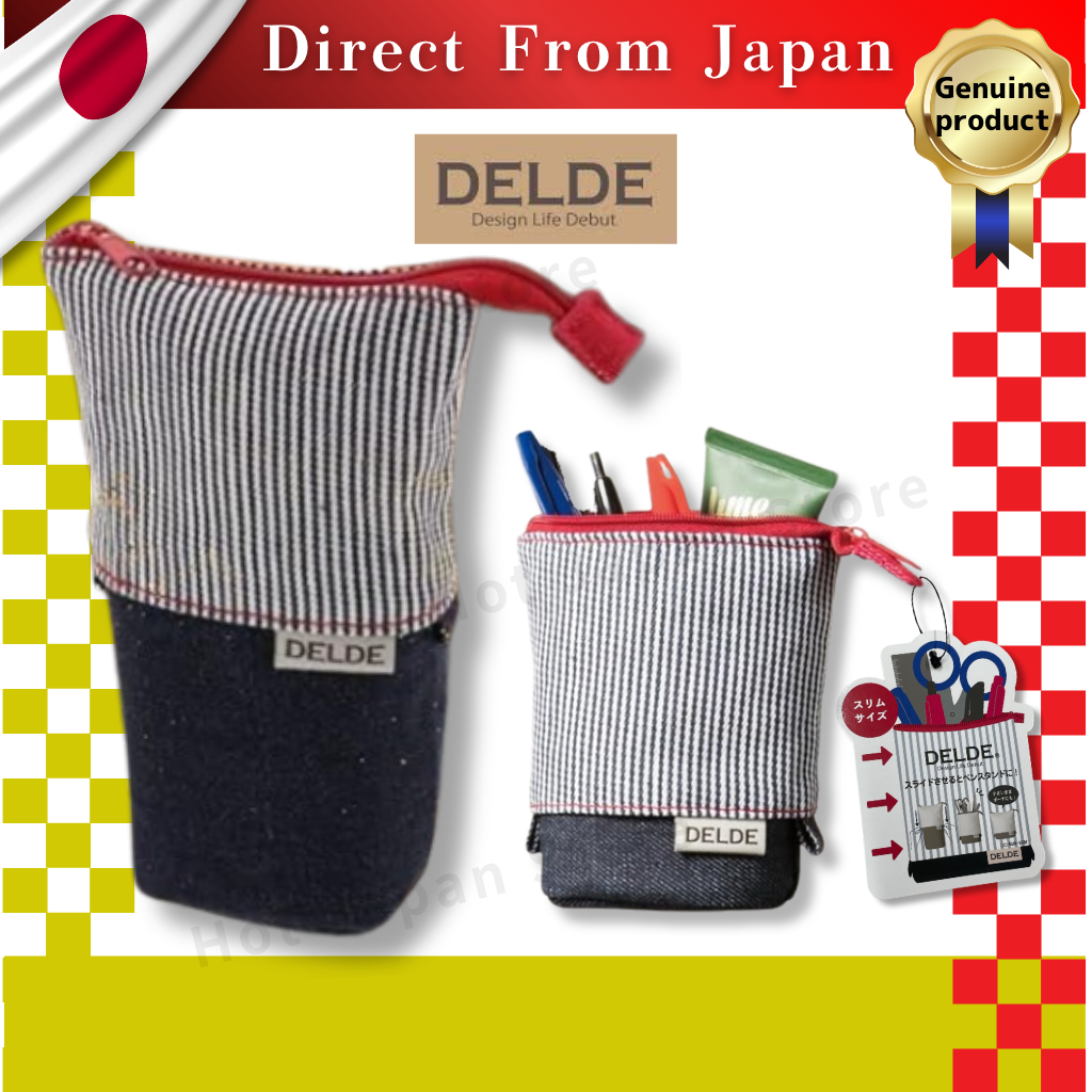 Sun-Star DELDE Denim Slim Pen Pouch Case for Students & Office Use ...