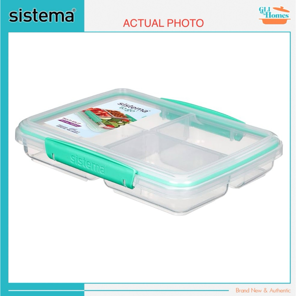 Sistema To Go Multi Split Food Storage Container, 820 ml Made in New ...