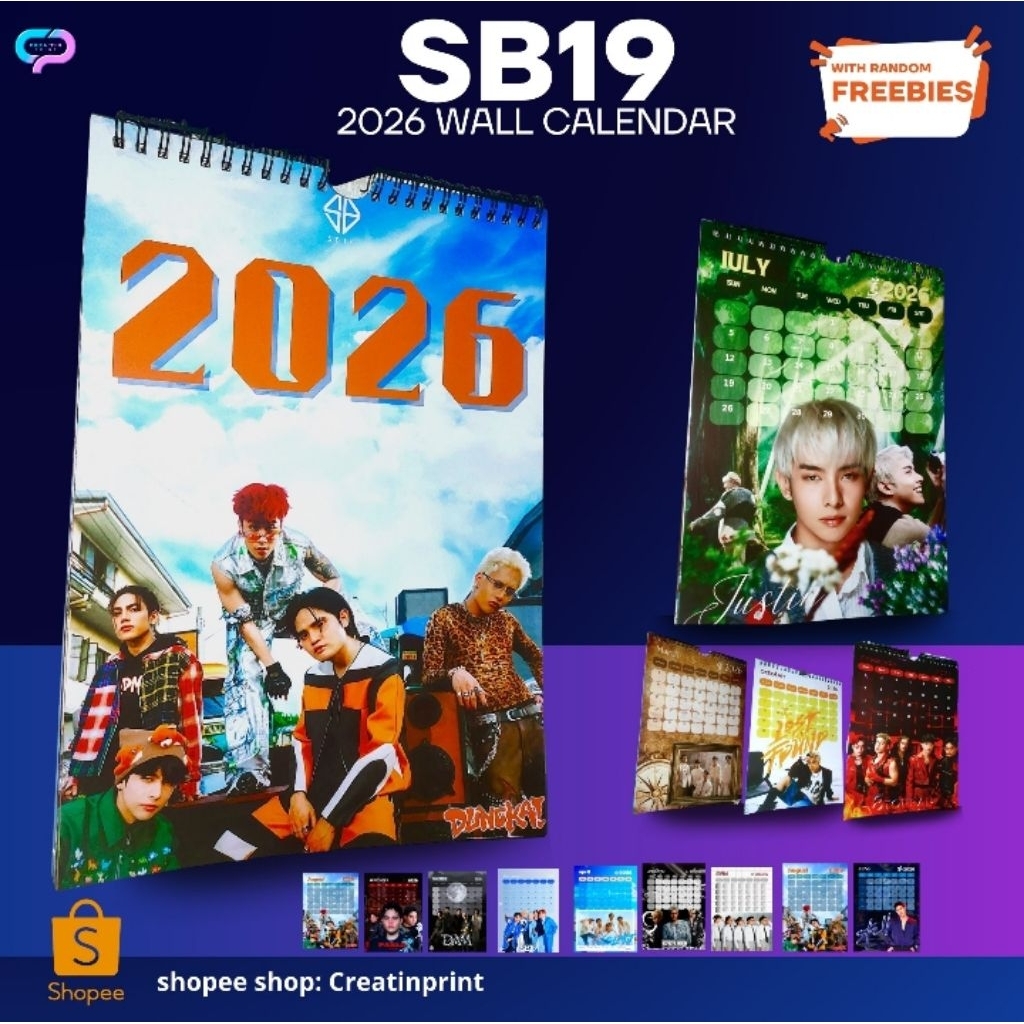 SB19 WALL CALENDAR 2026 | Shopee Philippines