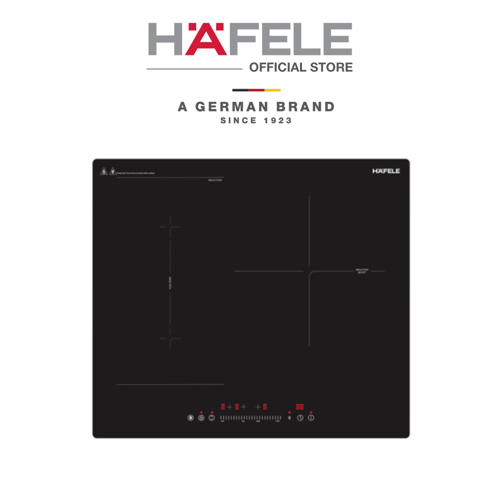 Hafele 60cm Built-In Induction Electric Hob 3-Zones with Boost Flexi ...