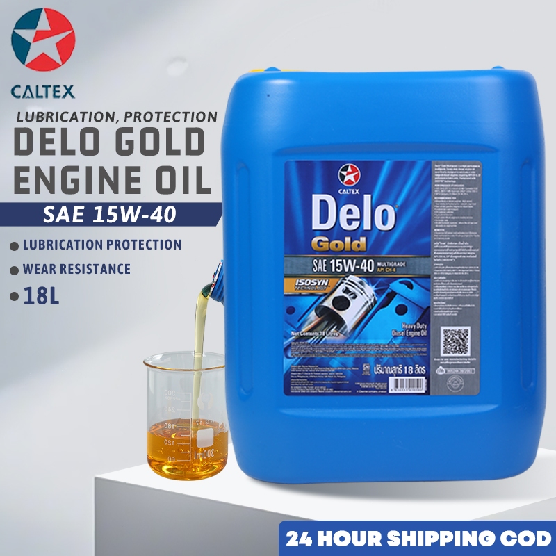 Caltex Delo Gold SAE 15W-40 Diesel Engine Oil 1L-18L Heavy Duty ...