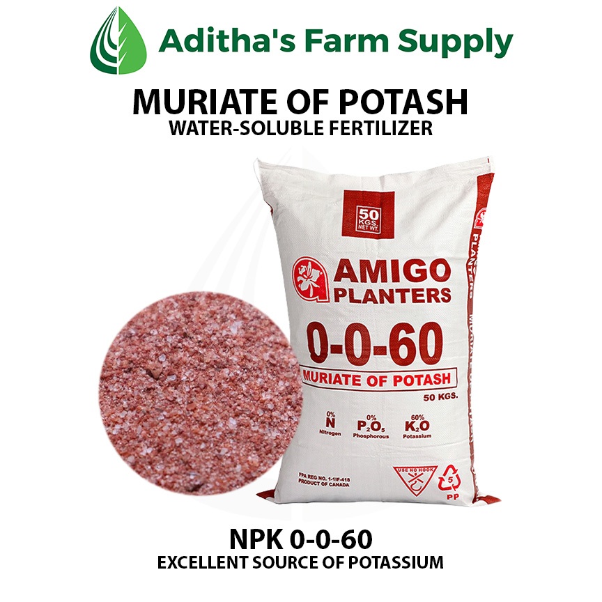 Aditha's 50kg Muriate of Potash Fertilizer (NPK 0-0-60) High in ...