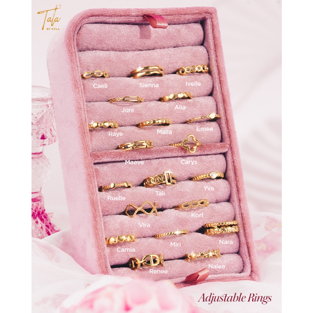 TALA by Kyla Adjustable Stainless Steel Rings Collection Hypoallergenic ...